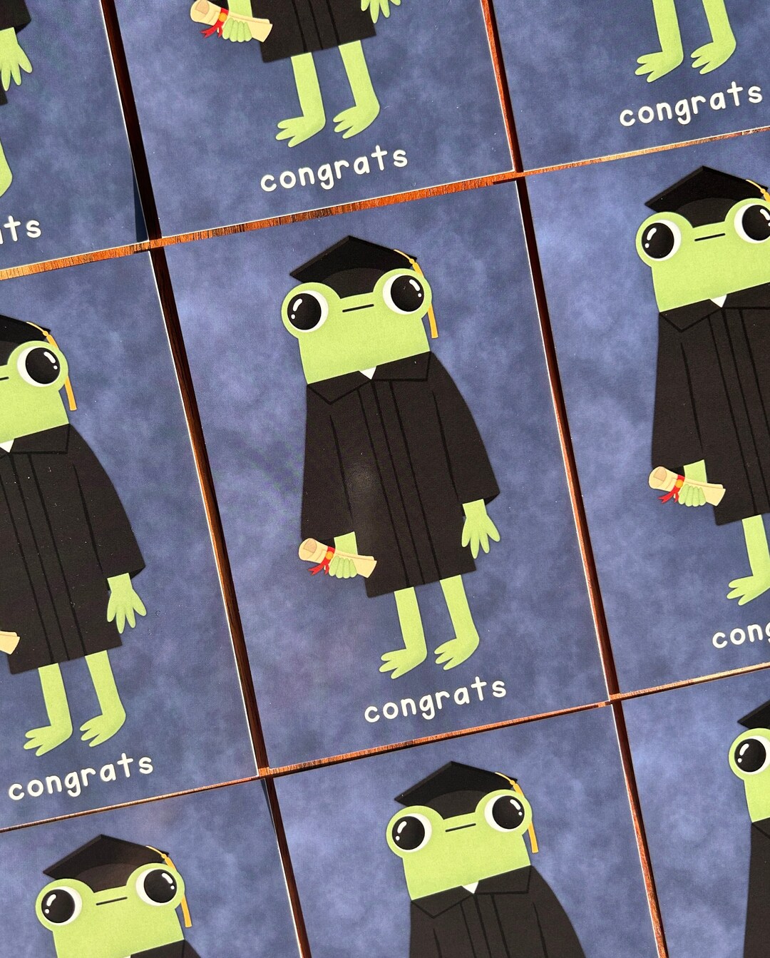 Grad Frog | Postcard/greeting Card - Etsy
