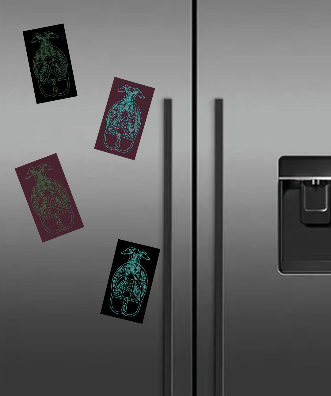 Magnetic Whippets Greyhound Celtic Knot Refrigerator Magnet - Etsy