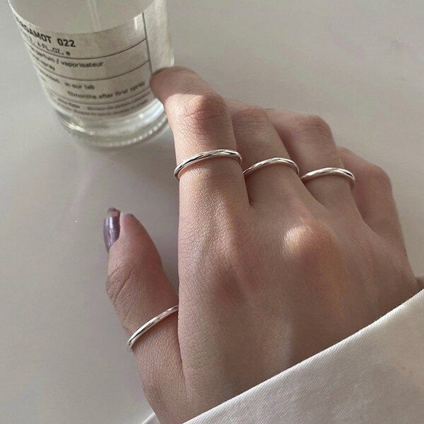 Shiny Silver Ring - Etsy