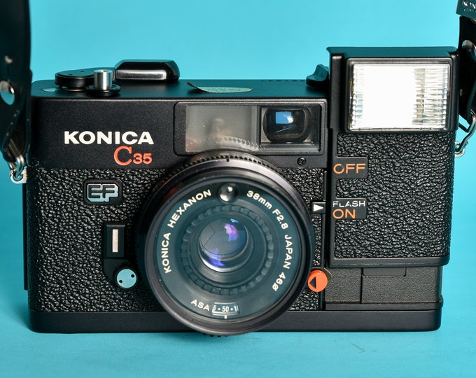 Konica C35 EF Compact Camera Andy Warhol Favourite // Vintage 35mm Vintage Analog Film ...