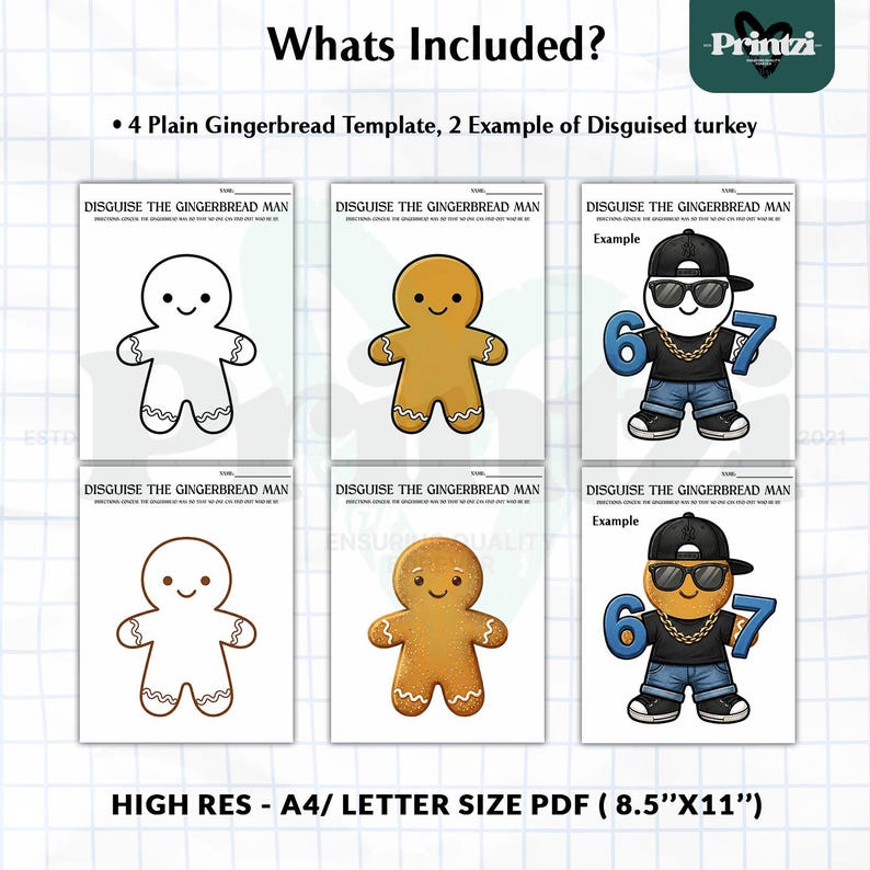 Disguise a Gingerbread Man - Six Seven Disguise, Gingerbread in ...