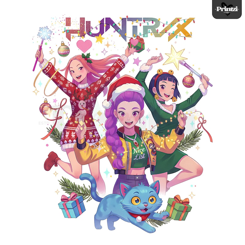 Christmas Huntrix Kids - Etsy UK