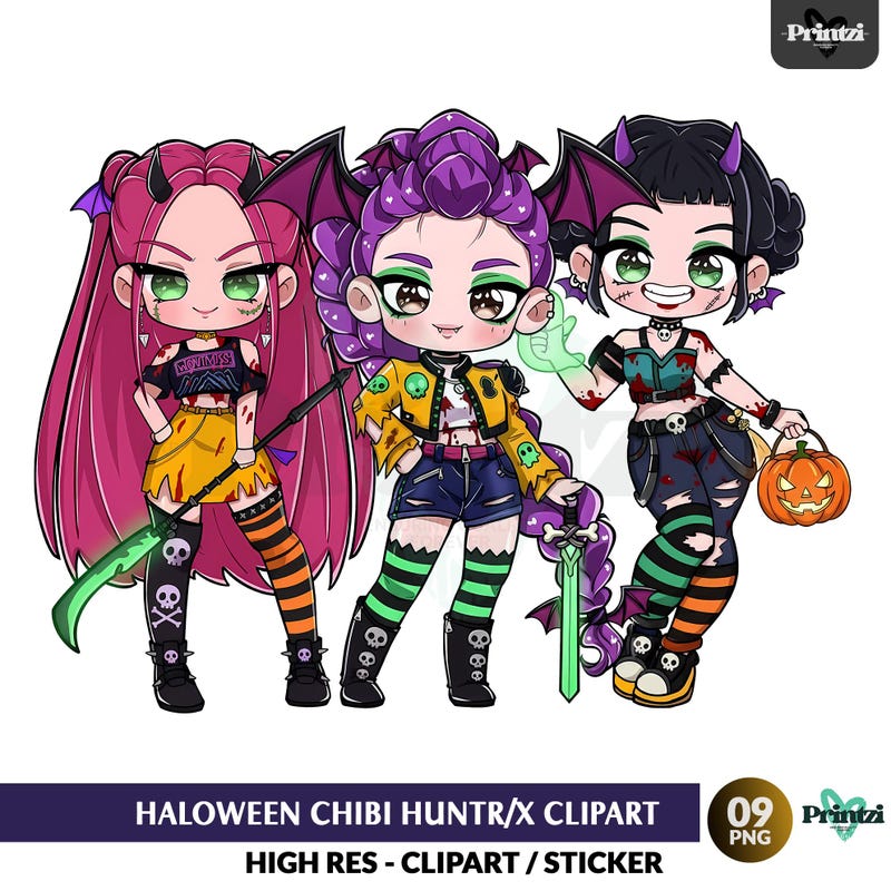 Huntrix Chibi - Etsy