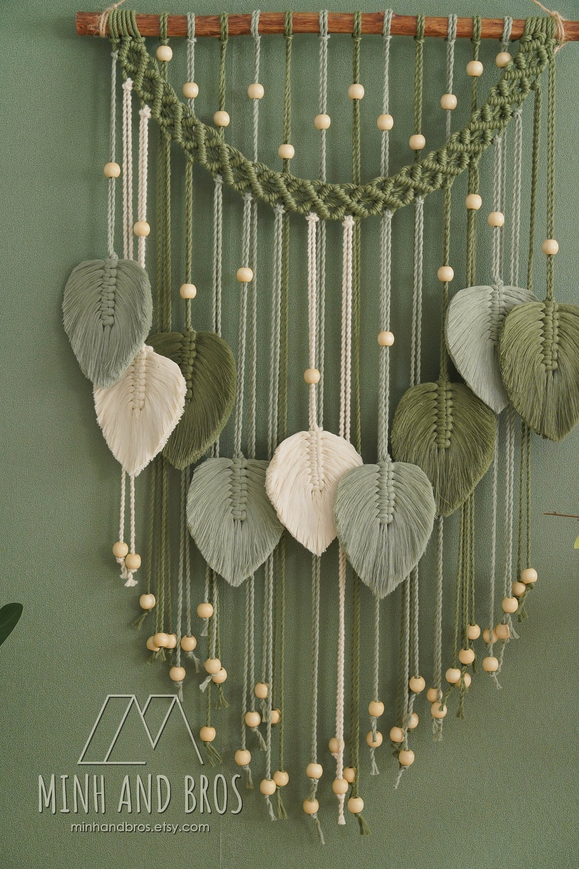 Macrame Leaf Wall Hanging Macrame Large Art Boho Decoration - Etsy UK