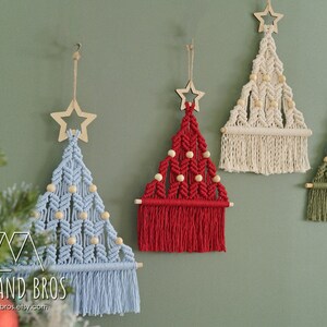 Macrame Christmas Tree, Boho Christmas Decor, Modern Christmas Tree ...