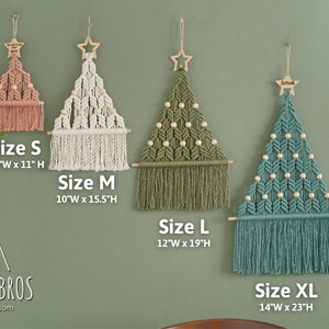 Macrame Christmas Tree, Boho Christmas Decor, Modern Christmas Tree ...