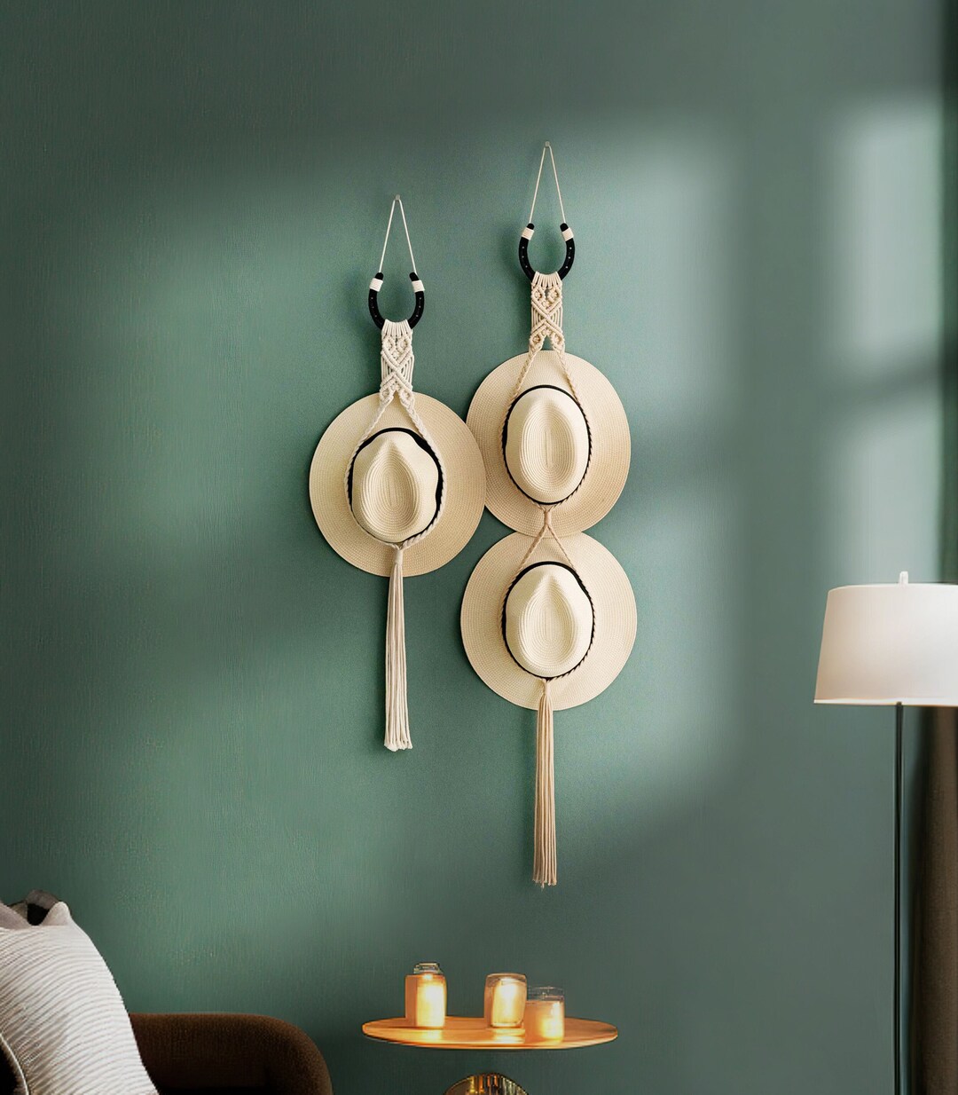 Hat Wall Hanger, Macrame Cap Rack, Mother's Day Gift, Cap Hanger for ...