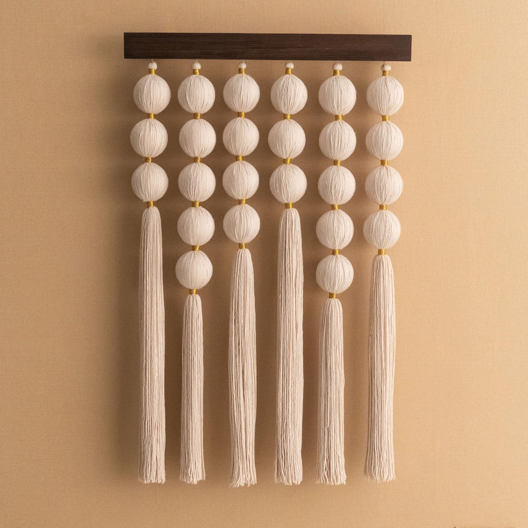 Minimalist Macrame Wall Hanging for Contemporary and Neutral Spaces U28 ...