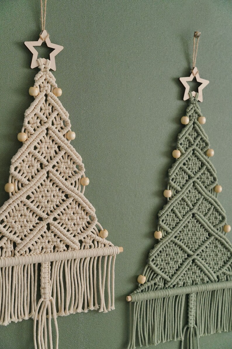 Macrame Christmas Tree, Macrame Christmas, Farmhouse Christmas ...