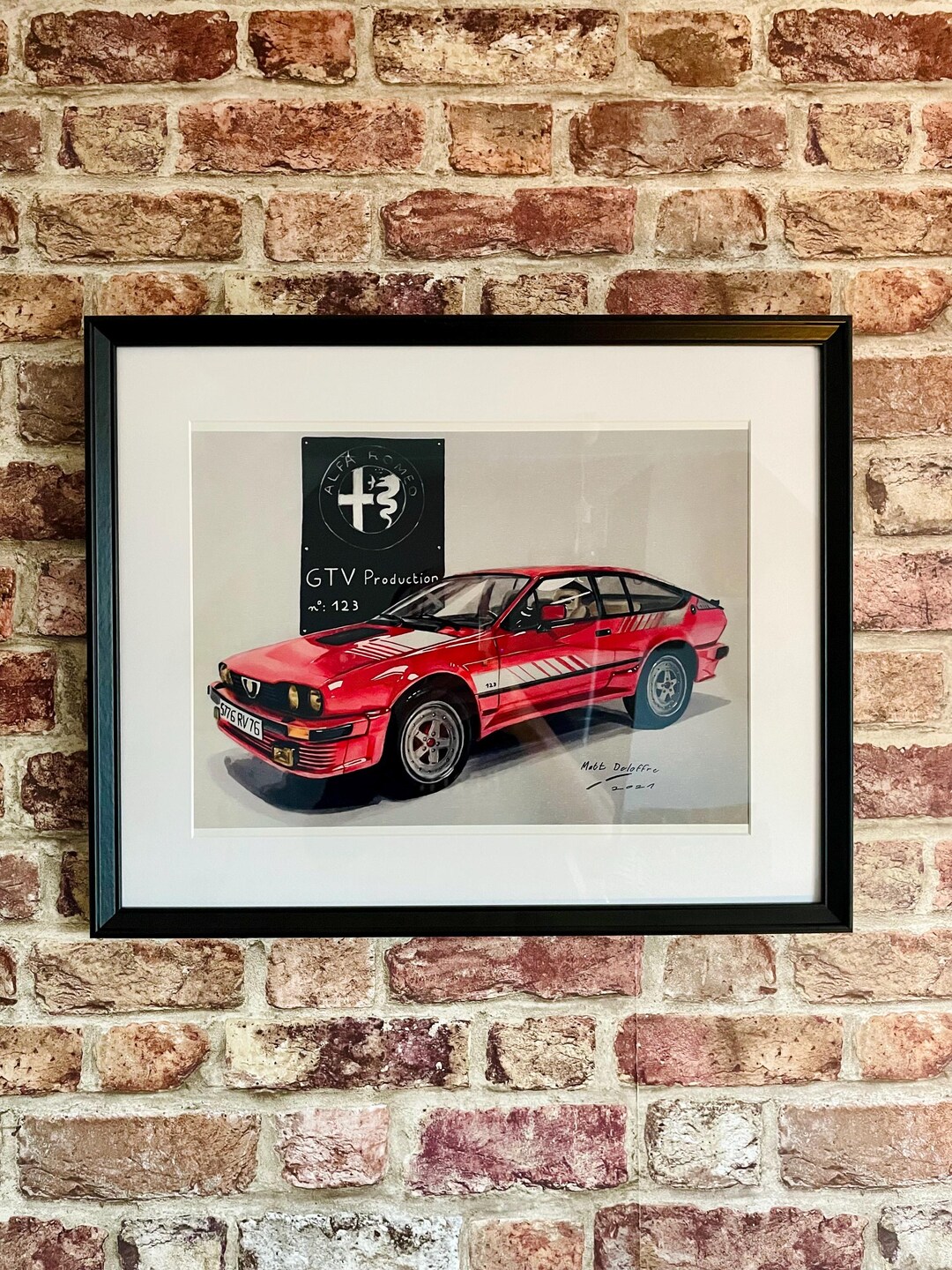 ALFA ROMEO GTV (reproduction/art Print) - Etsy