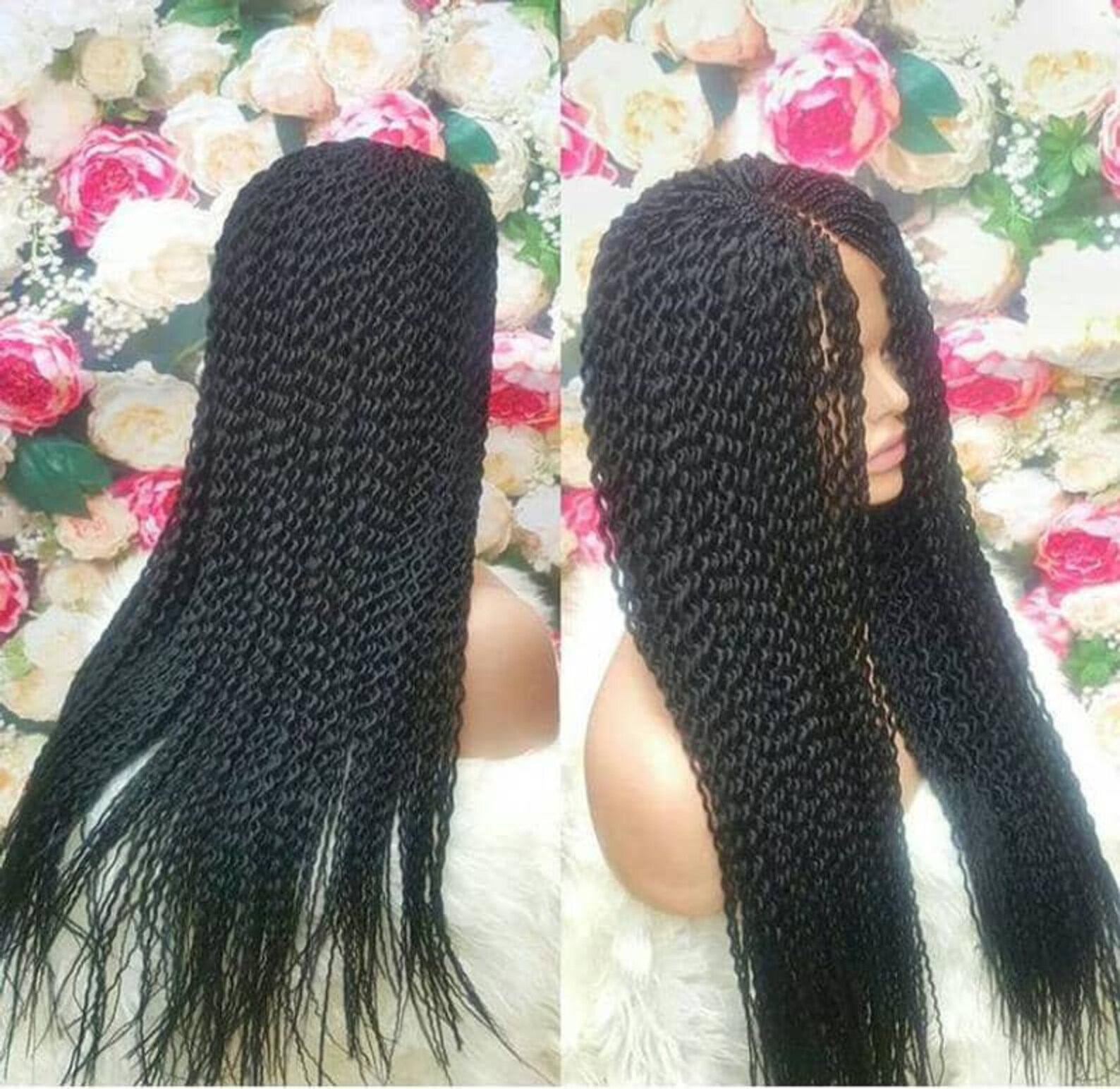 Braided Wig Watermelon Braided Wig Hand Made Wigs Ghana - Etsy Norway