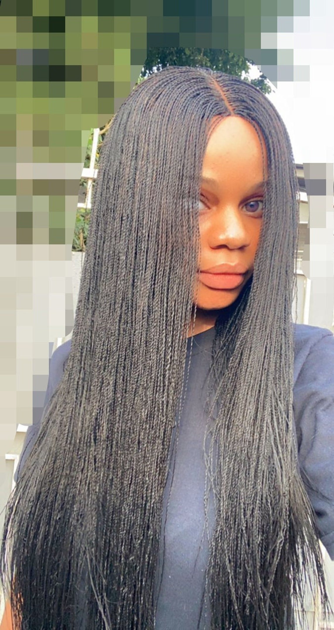 Braided Wig Micro Million Braids Million Braided Wig Wig - Etsy