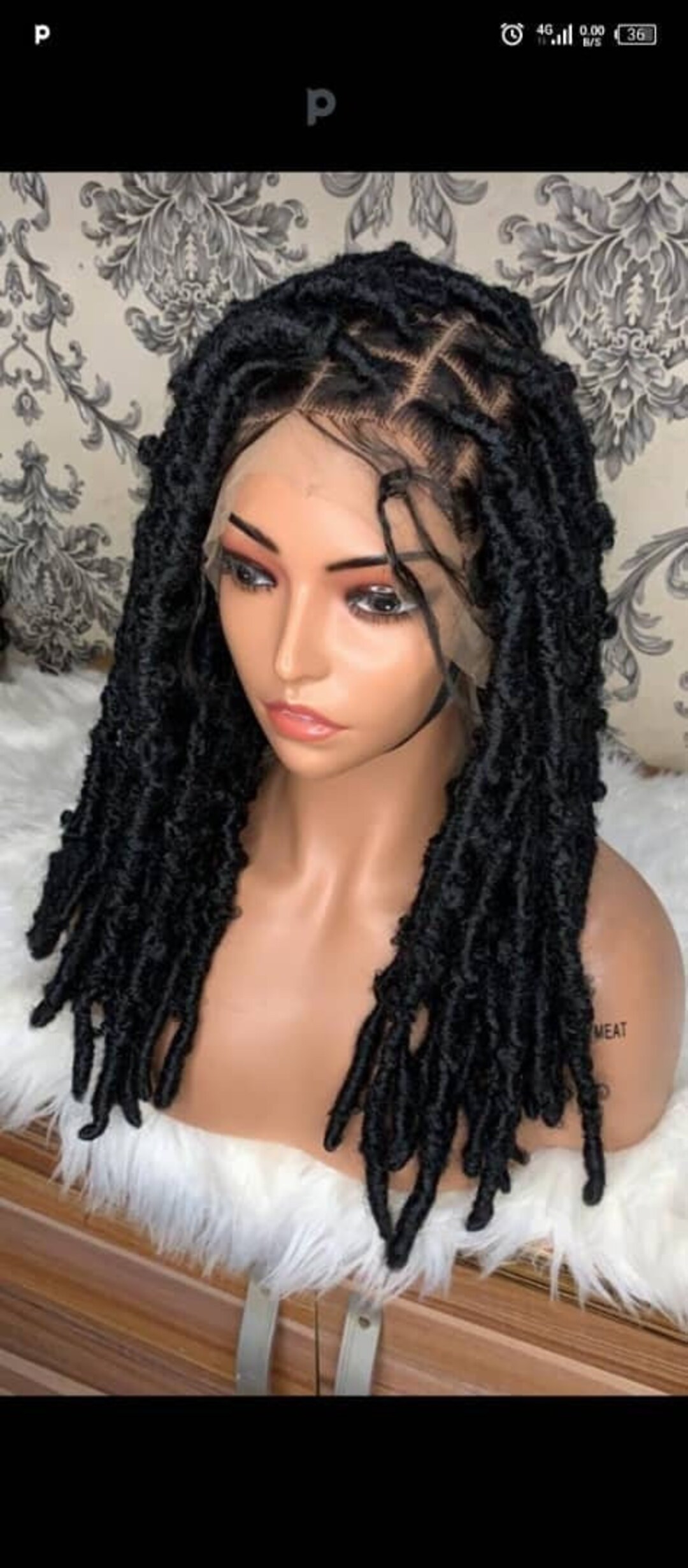 Braided Wig, Passion Twist,twisted Locs, Faux Locs, Distress Locs ...