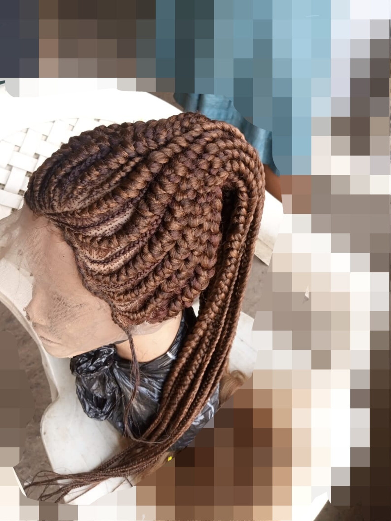 Braided Wig Cornrow Braided Wig Cornrows Wig Ghana Braid - Etsy