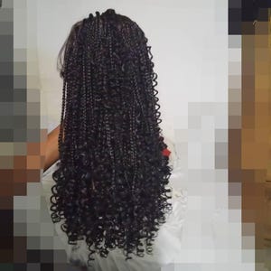 Braided Wig, Braided Wig With Curls, Ghana Braided Wigs, Black Womens ...