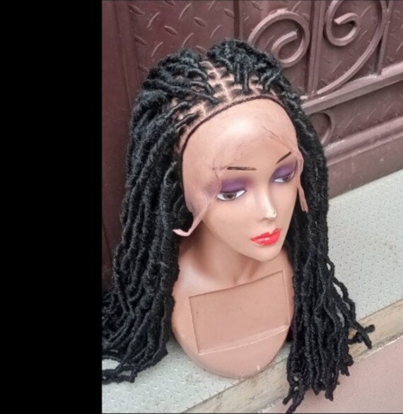 Braided Wigfaux Locs Butterfly Locs Distress Locs Rasta - Etsy