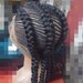 Braided Wig Wig Corn Row Braided Wig Black Women's - Etsy