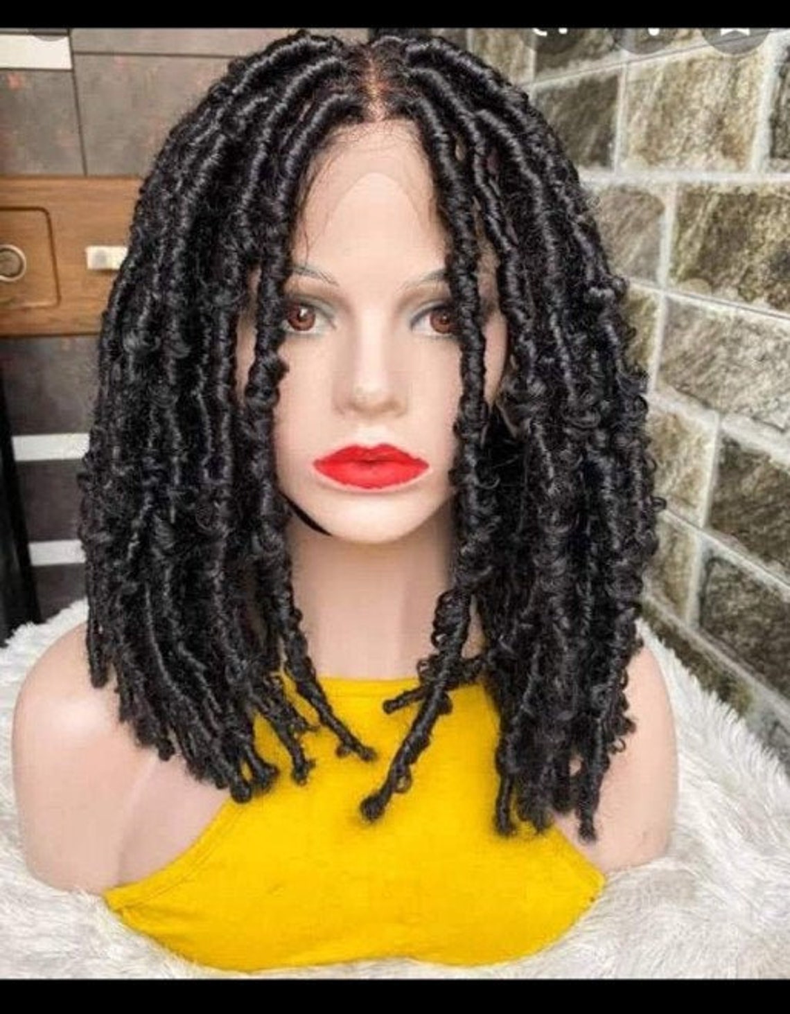 Braided Wig Butterfly Locs Wig dread Locsfull Lace Wig - Etsy