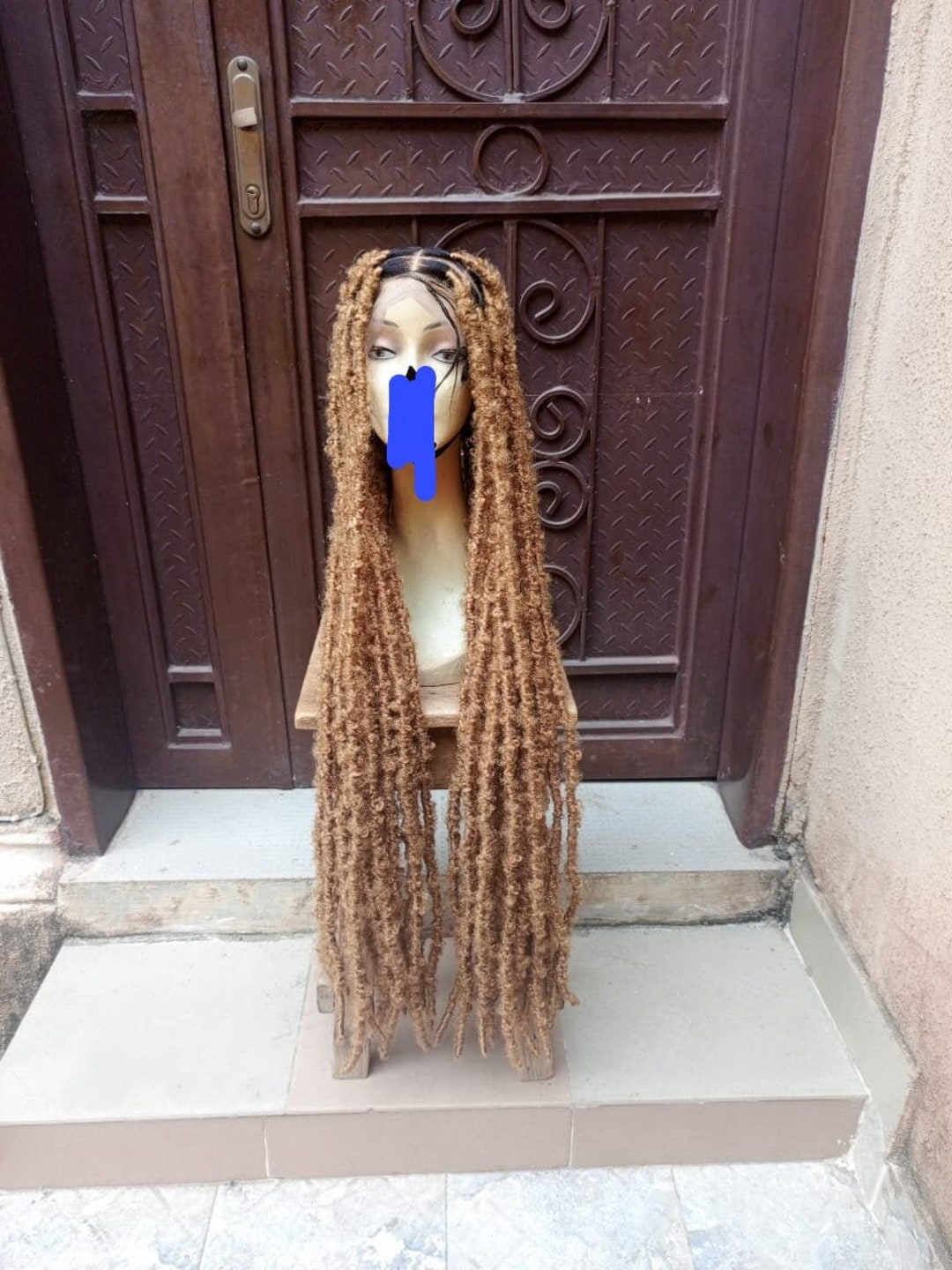 Braided Wig, Passion Twist,twisted Locs, Faux Locs, Distress Locs ...