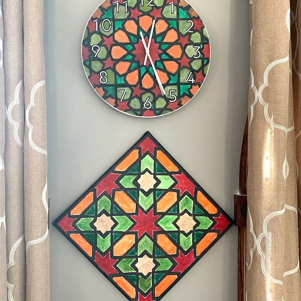 Moroccan Wall Clock - Etsy