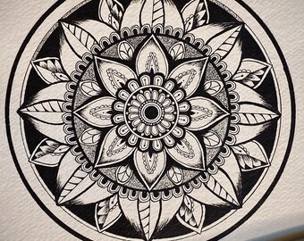 A4 Mandala - Etsy