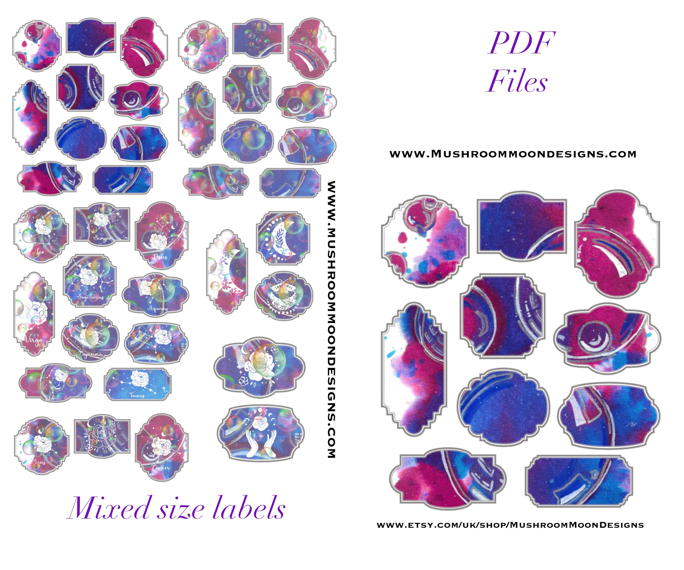 Bubbles Junk Journal Kit, Printable Journal Kit, Digital Collage Sheets ...