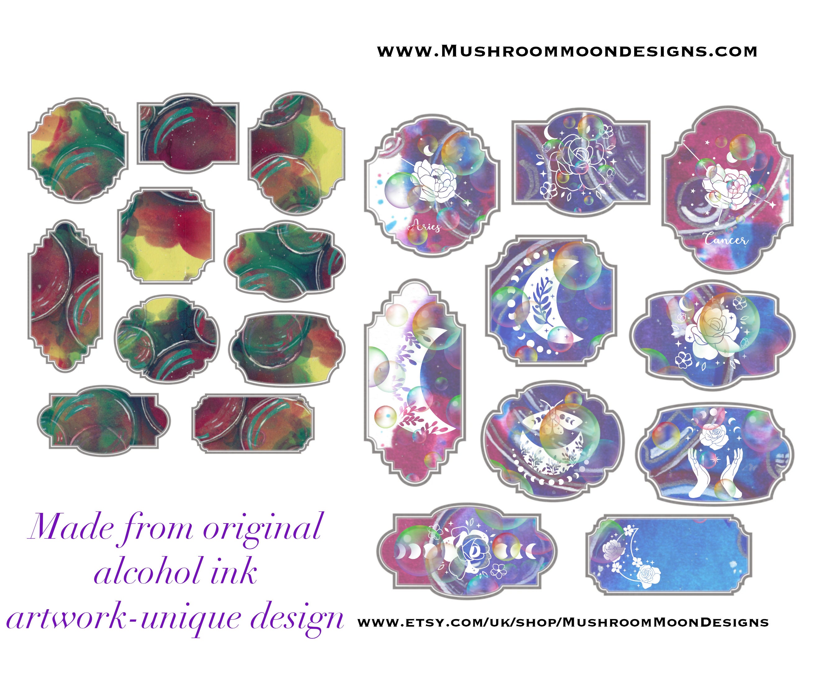 Bubbles Junk Journal Kit, Printable Journal Kit, Digital Collage Sheets ...