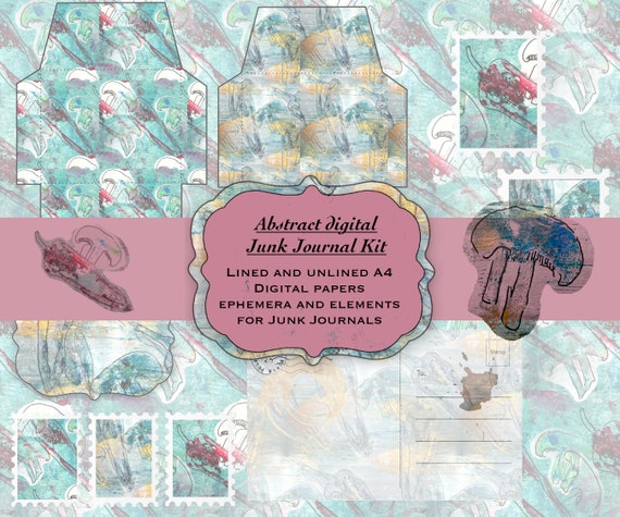 Printable Junk Journal Kit Printable Journal Kit Digital | Etsy