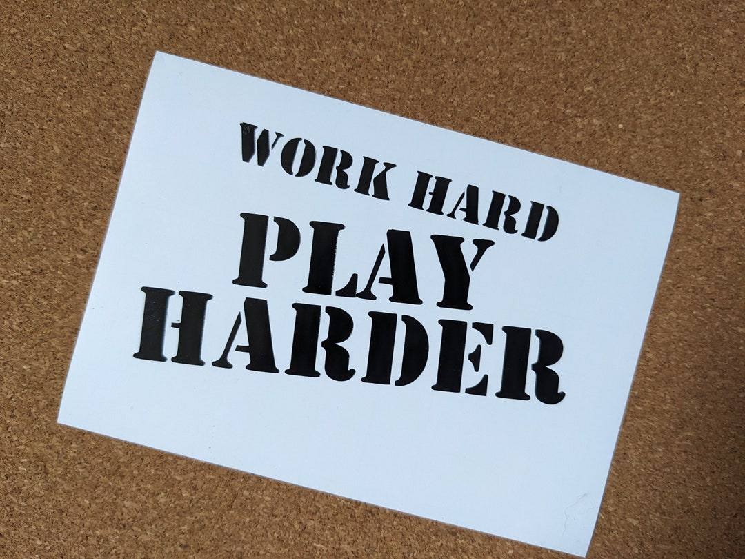 Work Hard Play Harder Decal Funny Humor Car Truck Jeep Window Bumper ...