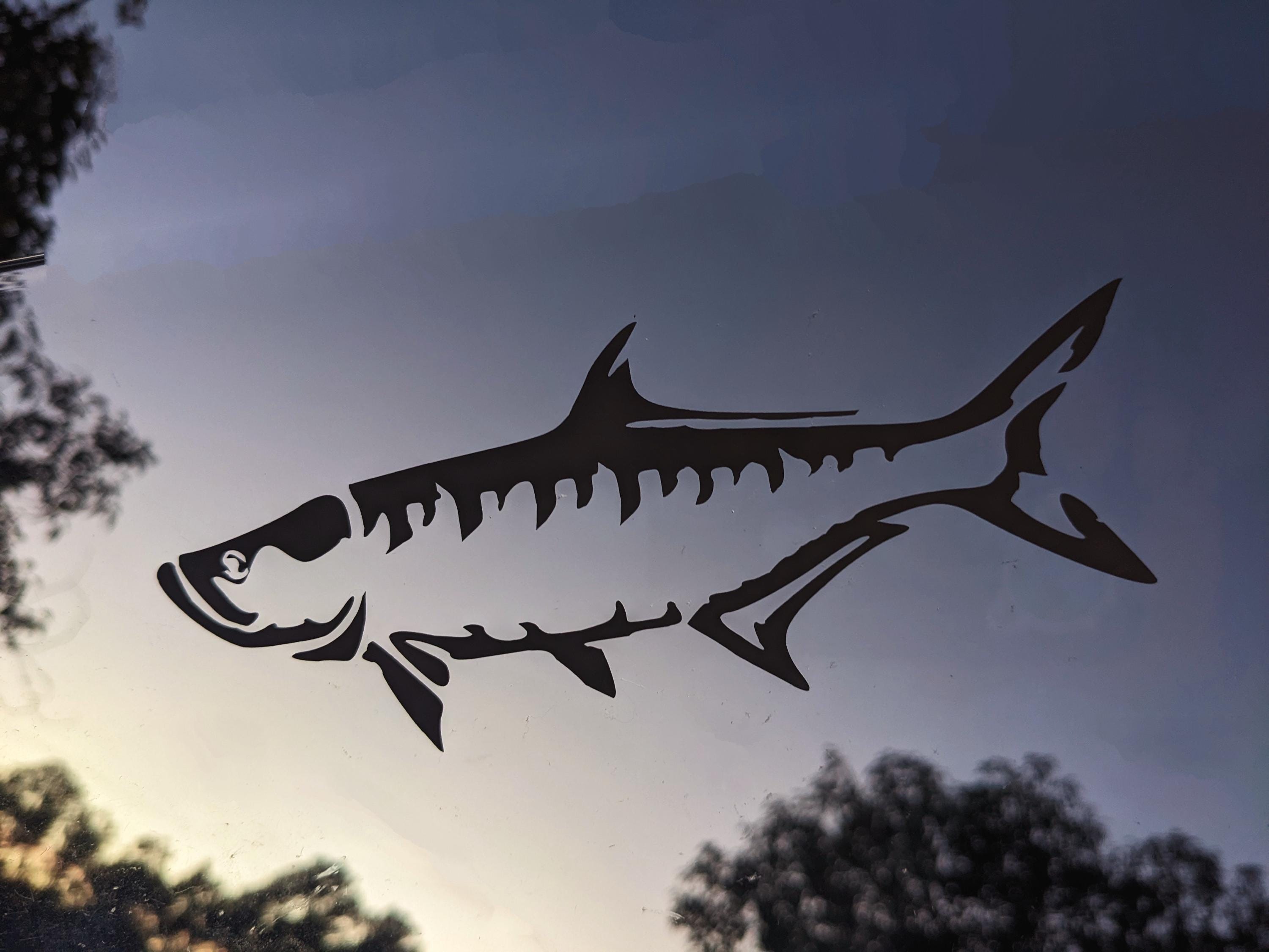 Tarpon Decal Fish Sticker Truck Jeep Car Window Bumper Sticker ...