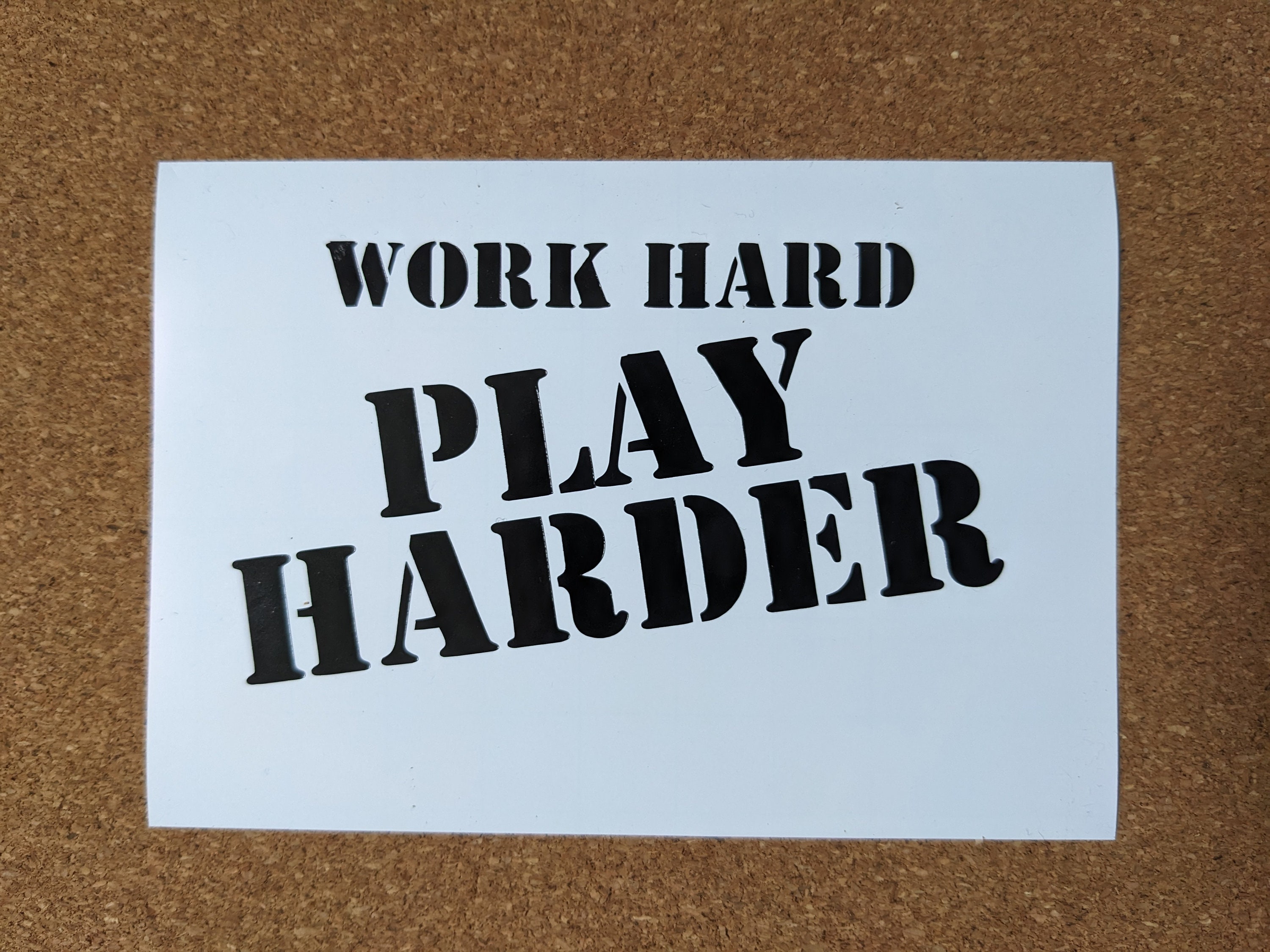 Work Hard Play Harder Decal Funny Humor Car Truck Jeep Window - Etsy