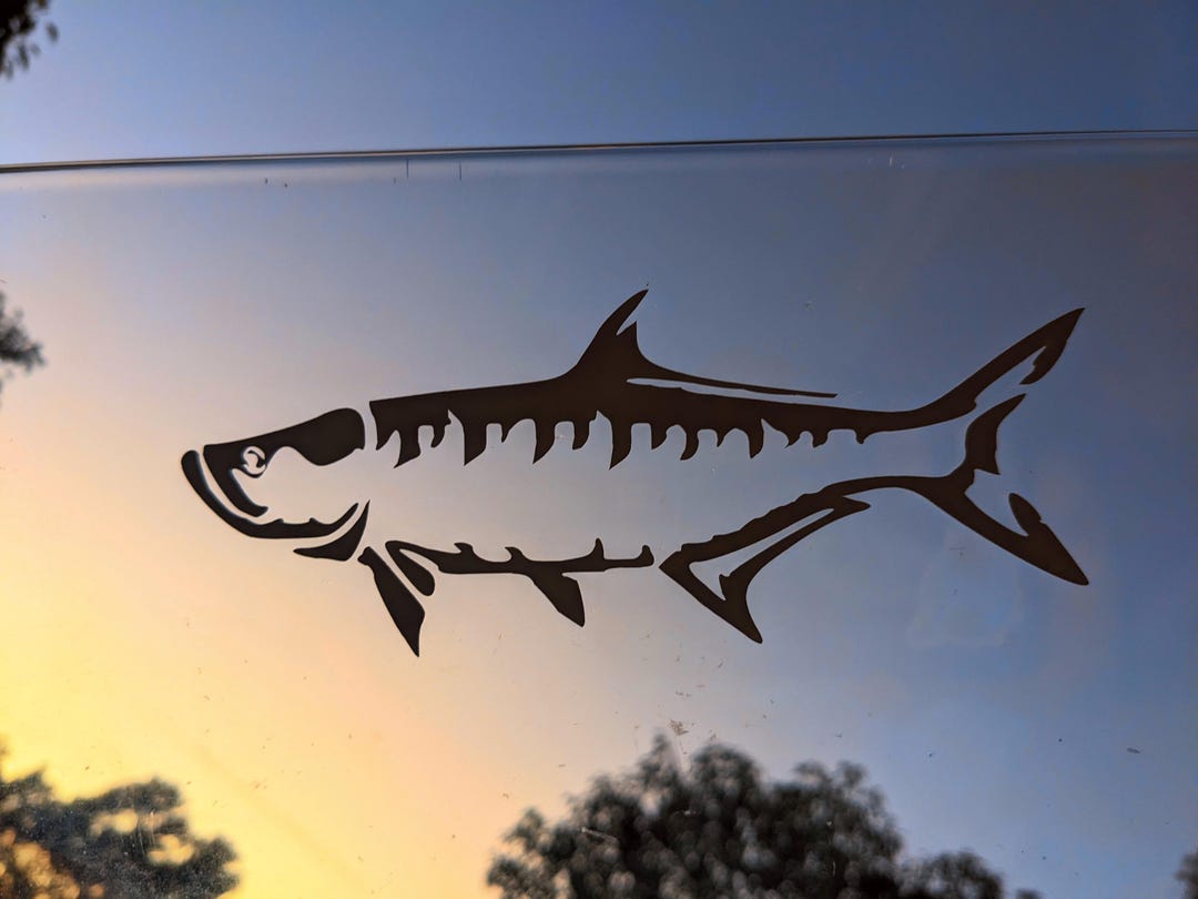Tarpon Decal Fish Sticker Truck Jeep Car Window Bumper Sticker ...