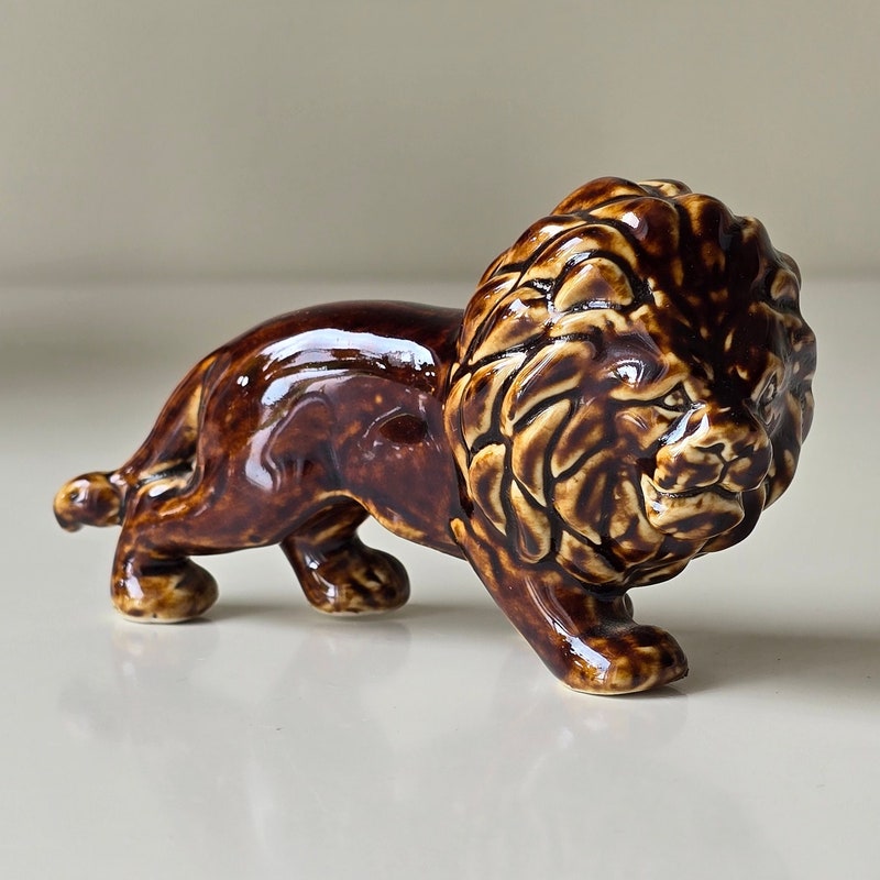 Ceramic Lion - Etsy