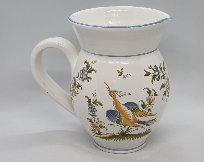Vintage DVX Moustiers French Pottery Pitcher/ Vase | Made in France ...