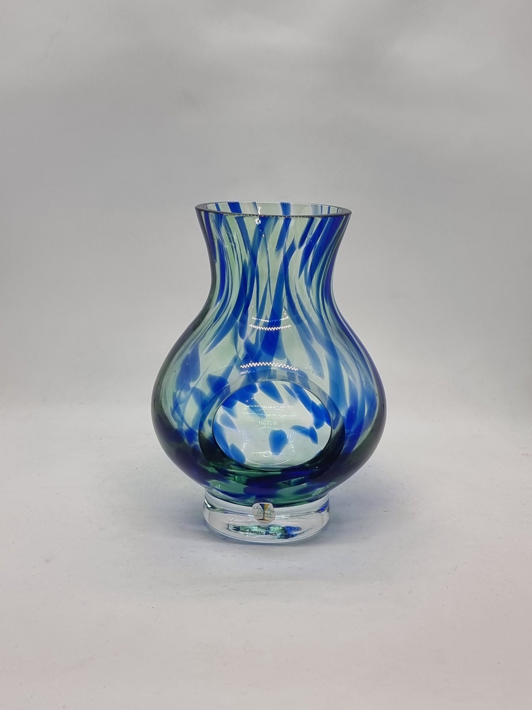 Sea Glasbruk Kosta Renate Stock Art Glass Footed Votive Candle Holder ...