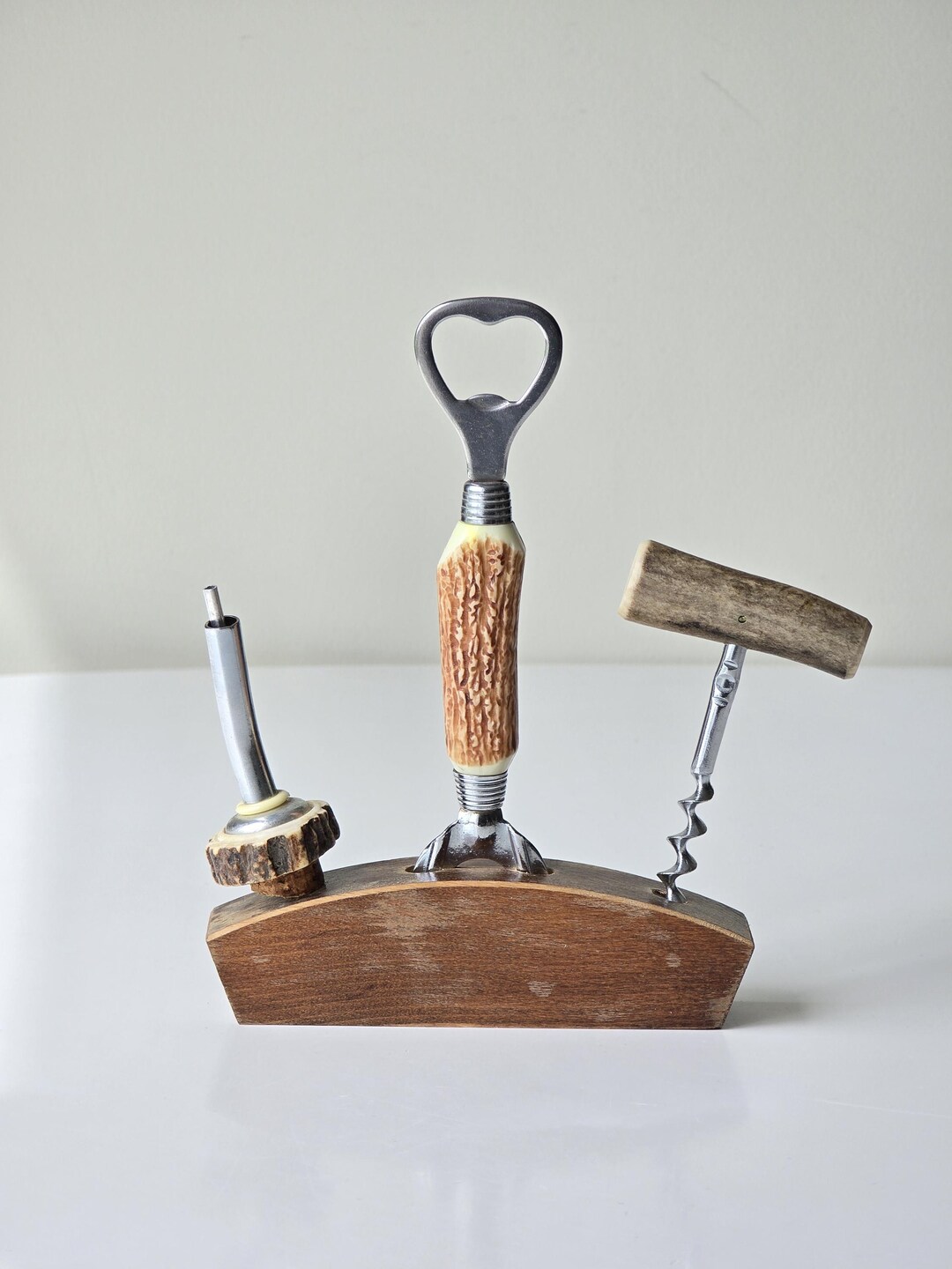 Vintage German Bar Tool Set – Mid-century DDR Antler Handle Trio With ...