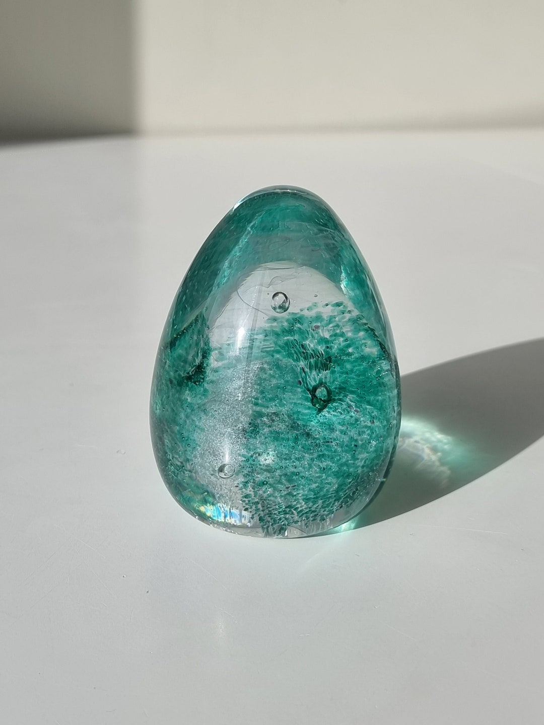 Vintage Glasskolan Scandinavian Art Glass Paperweight | Made in Sweden ...