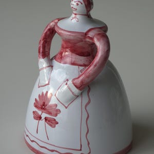 Hand-painted Talavera Ceramic Bell - Traditional Spanish Woman Figurine ...