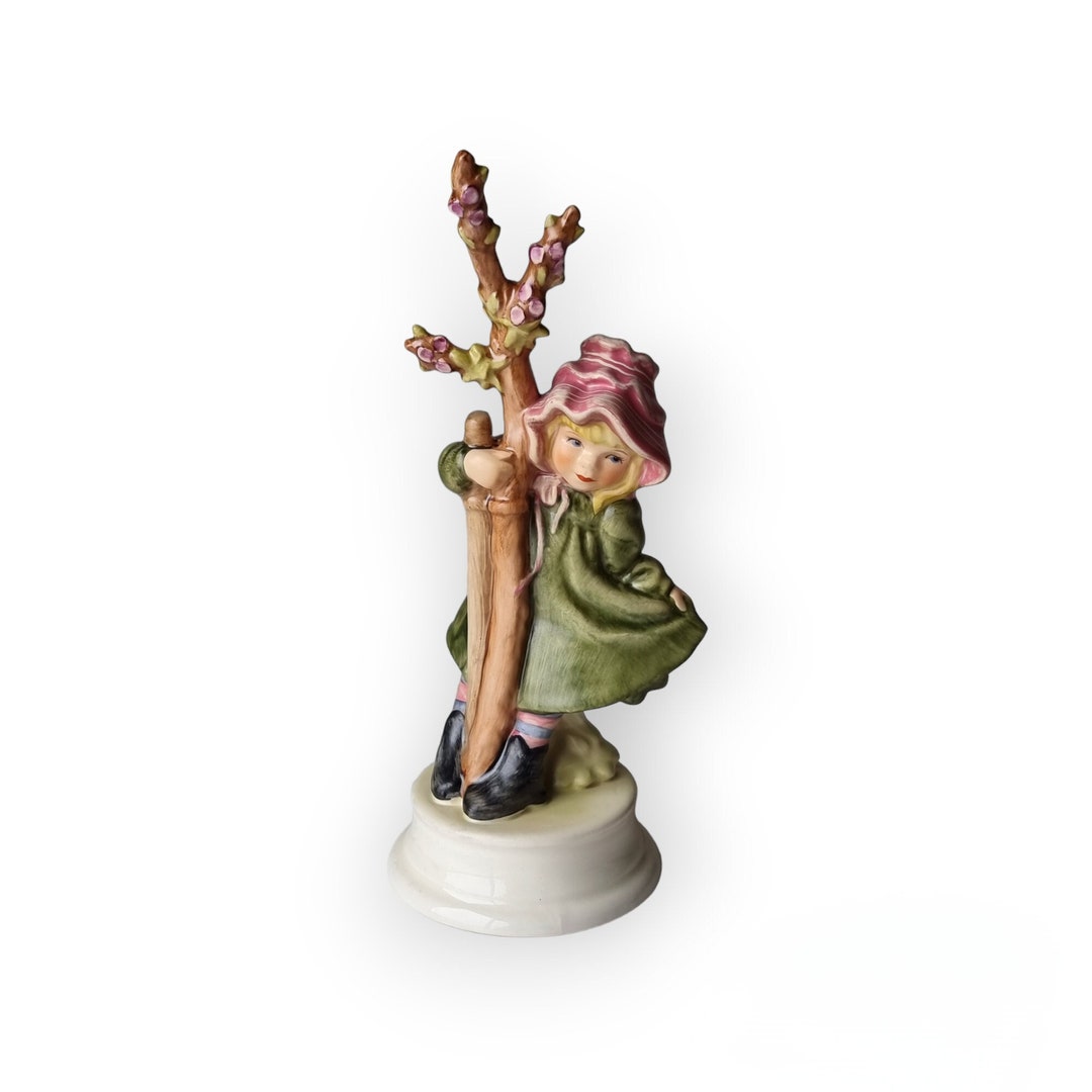 Rare Goebel Carl Larsson Porcelain Girl Figurine "appelblom" | Made in ...