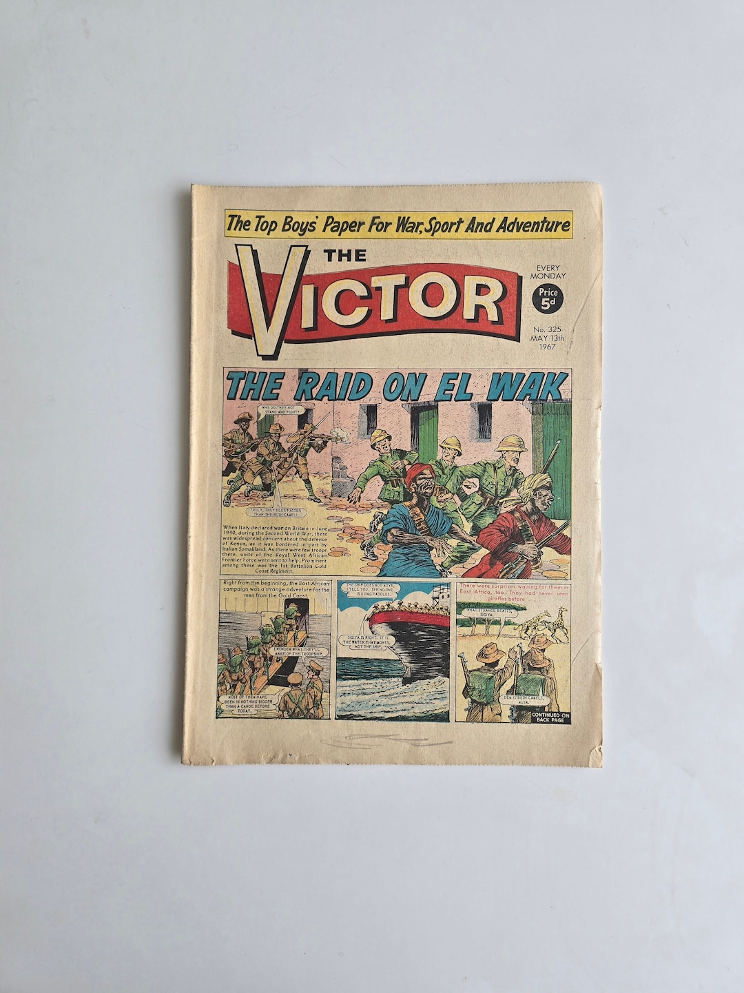 Original "the Victor" Comic No. 325 May 13th 1967 | - Etsy