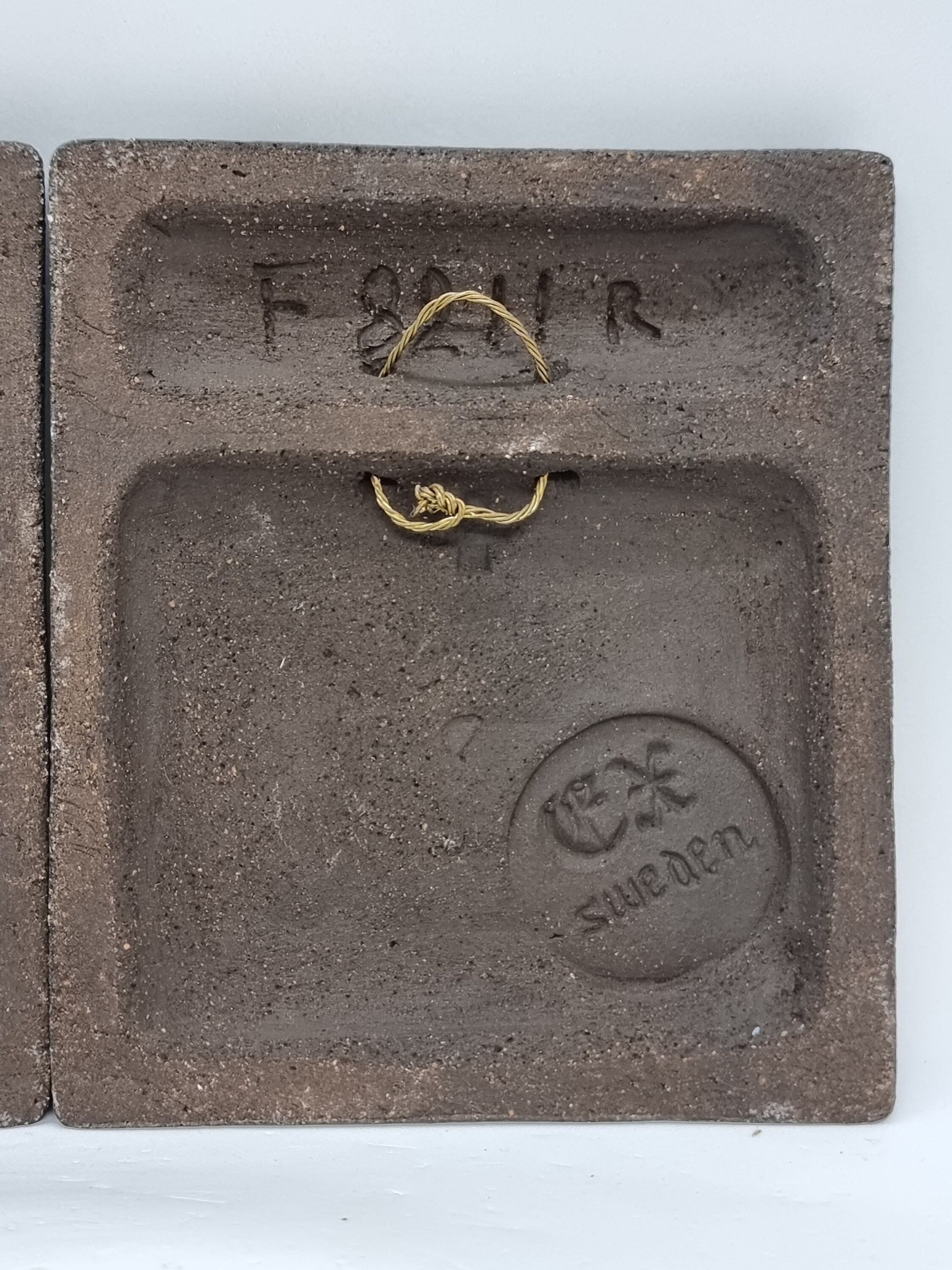 Pair of Vintage Ceramic Wall Plaques Made in Sweden - Etsy