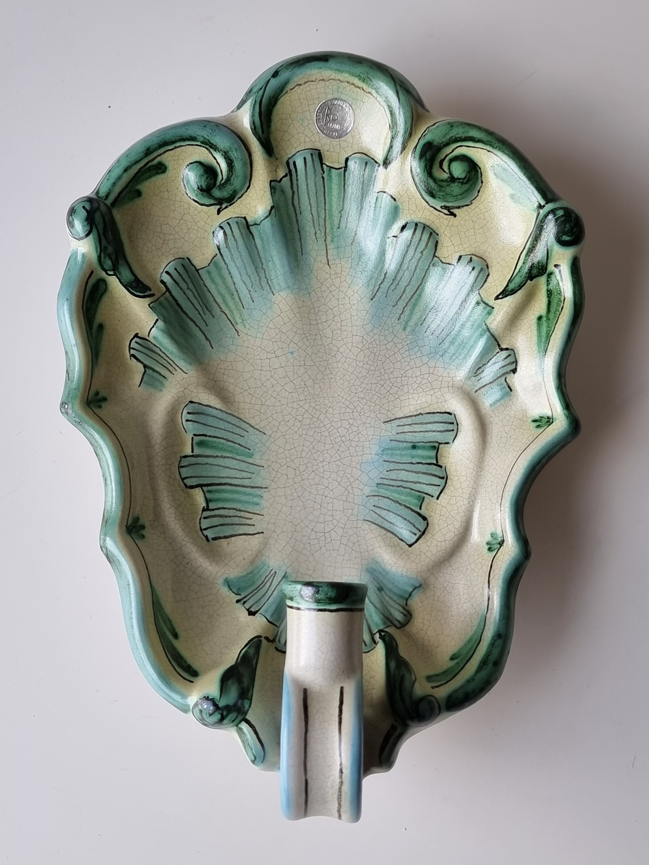 Art Deco Glazed Ceramic Sconce From Bo Fajans Keramik, 1920s - Etsy