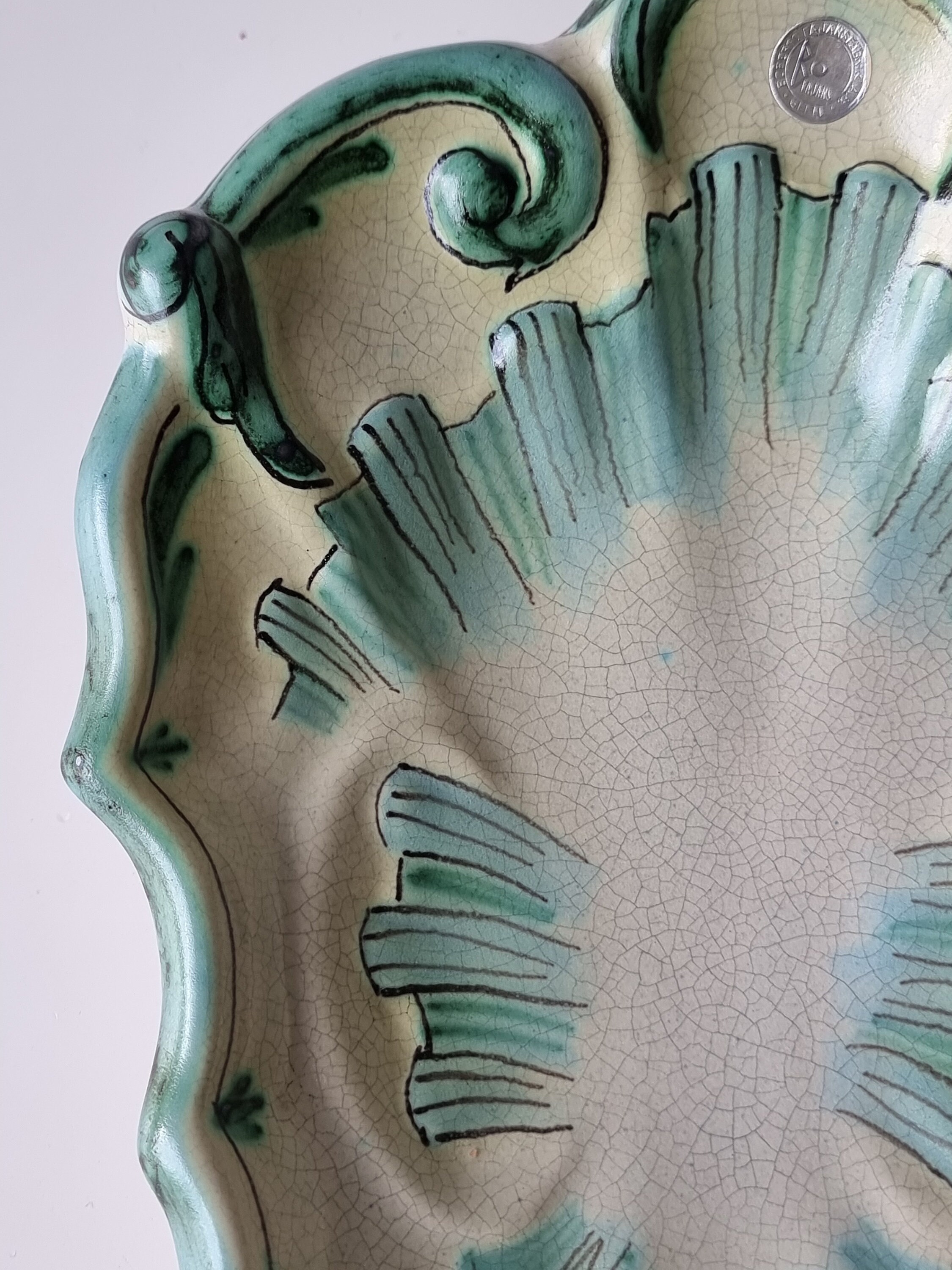 Art Deco Glazed Ceramic Sconce From Bo Fajans Keramik, 1920s - Etsy