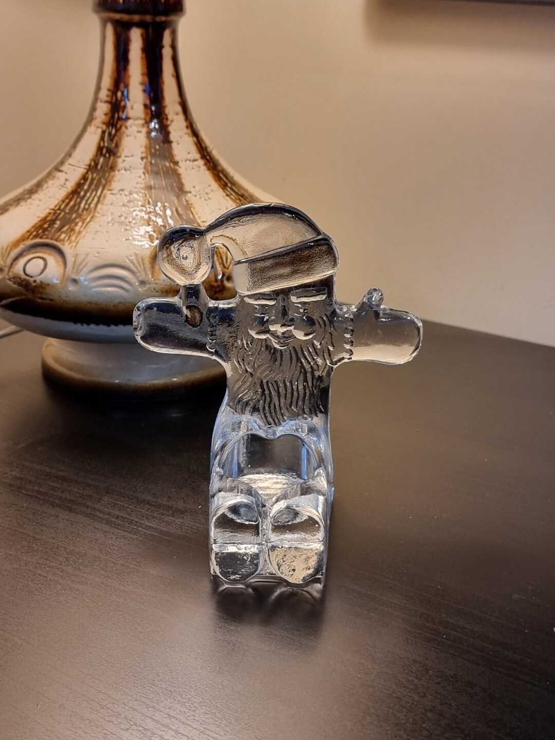 KOSTA BODA Sweden Bertil Vallien Santa Claus Glass Candle Holder - Etsy