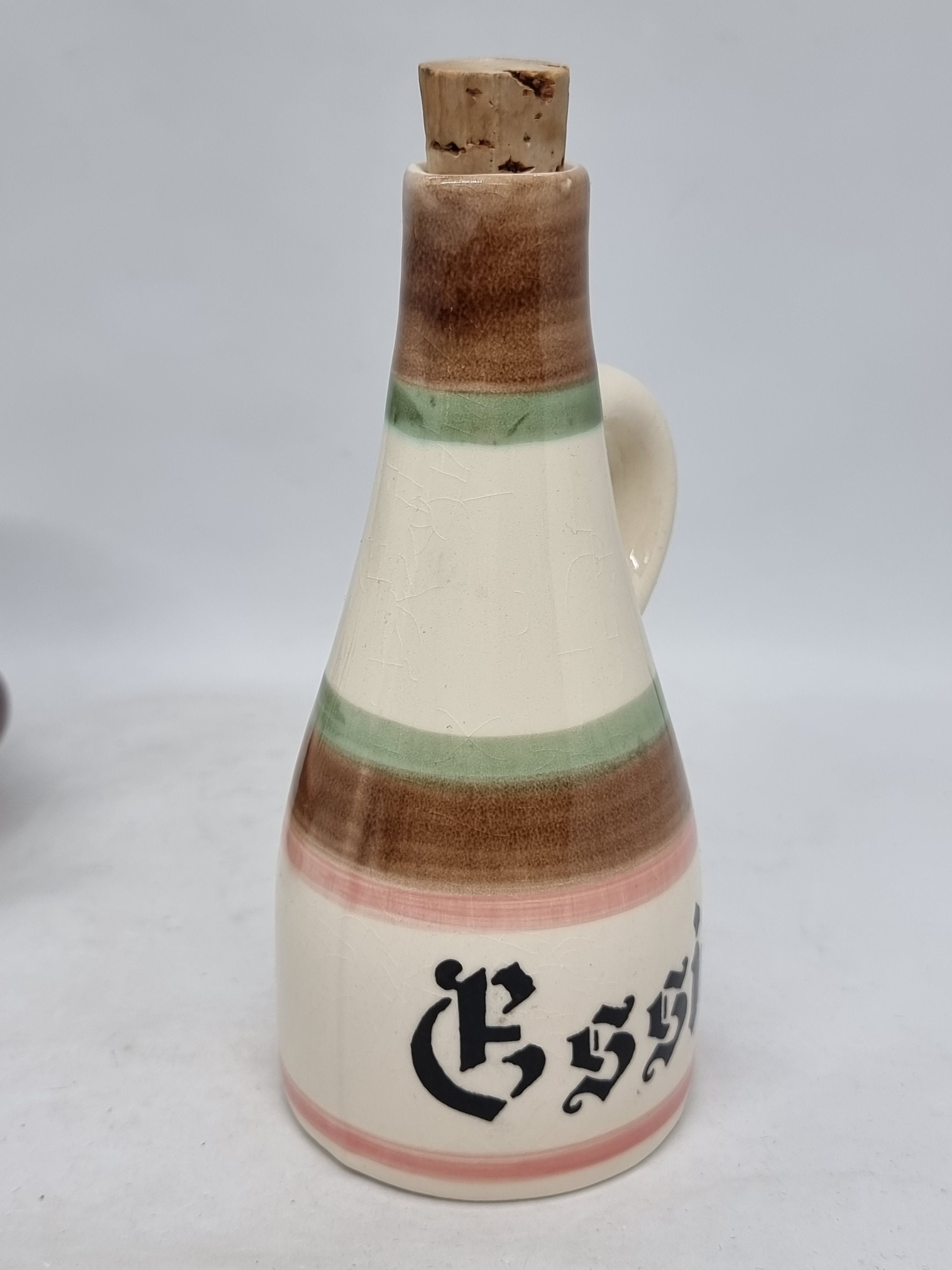 Vintage zell AM Harmersbach Pottery Jar and Oil - Etsy