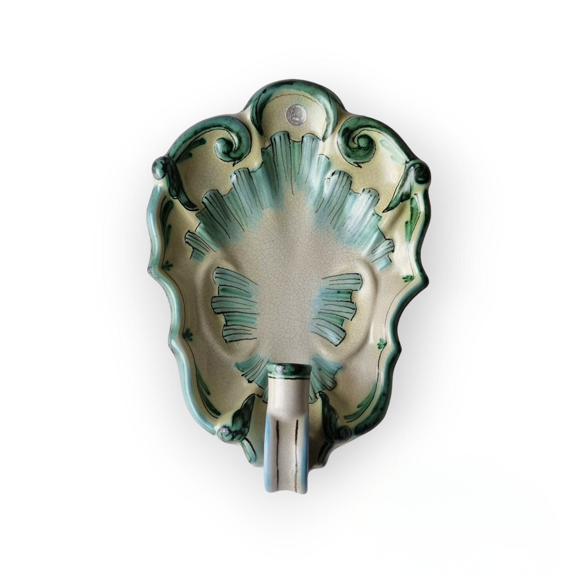 Art Deco Glazed Ceramic Sconce From Bo Fajans Keramik, 1920s - Etsy