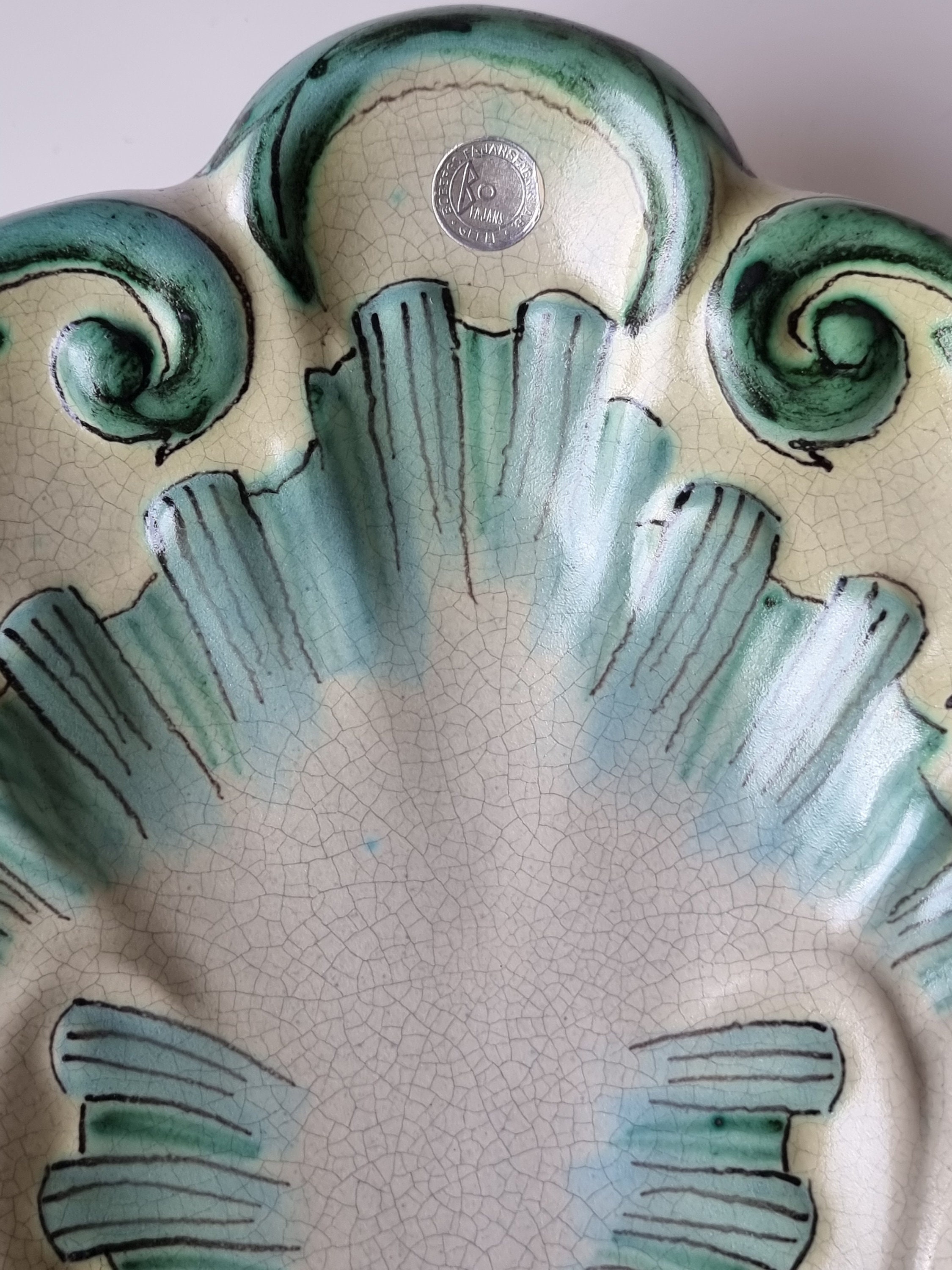 Art Deco Glazed Ceramic Sconce From Bo Fajans Keramik, 1920s - Etsy