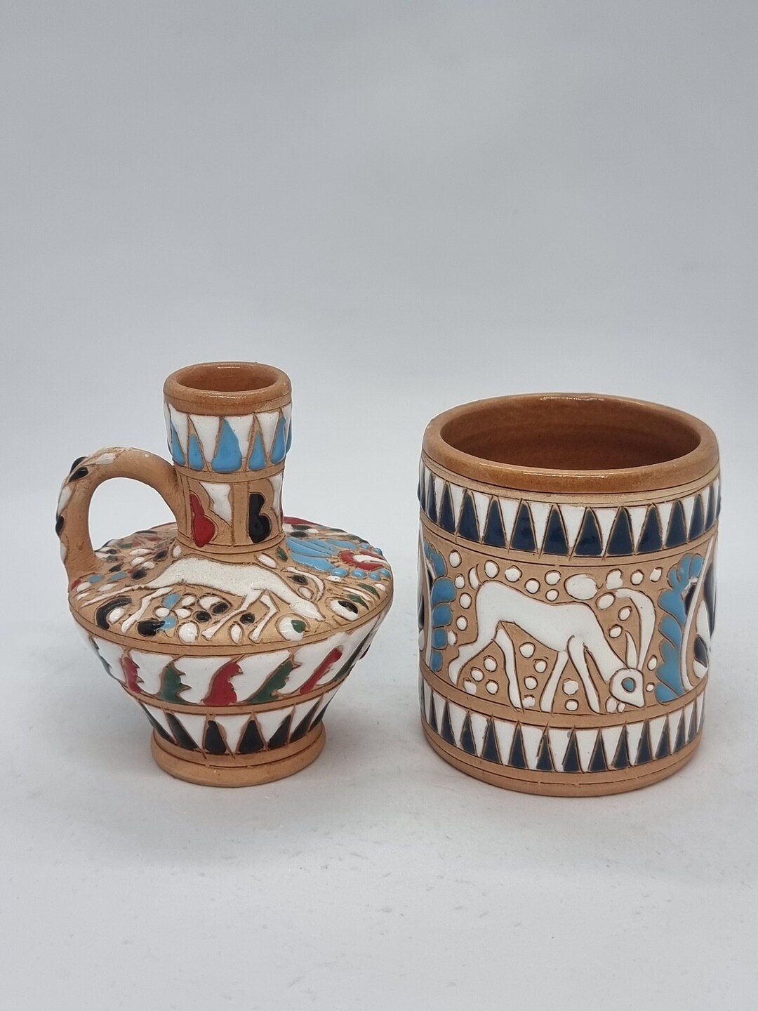Vintage Dakas Archangelos Rhodes Greece Miniature Bowl & Vase | Made in ...
