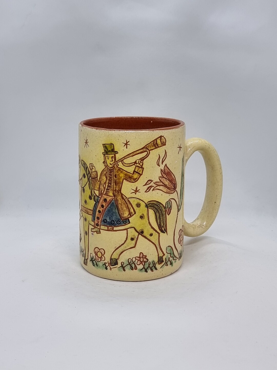 19th Century Antique Traditional Kosiv Ceramic Ukrainian Mug | Unique ...