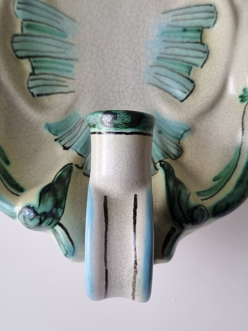 Art Deco Glazed Ceramic Sconce From Bo Fajans Keramik, 1920s - Etsy
